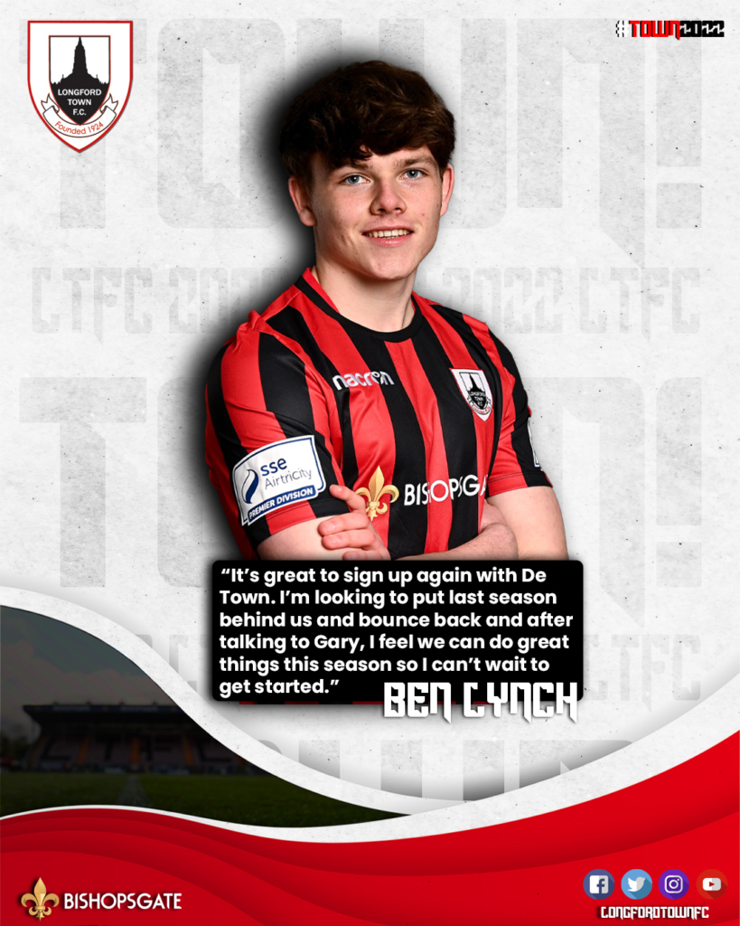 Ben Lynch Signs for 2022! – Longford Town FC
