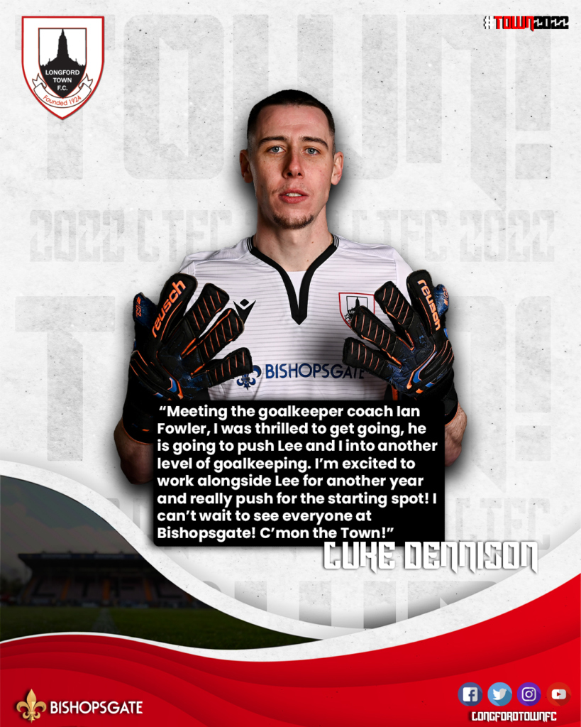 Luke Dennison signs for 2022! – Longford Town FC