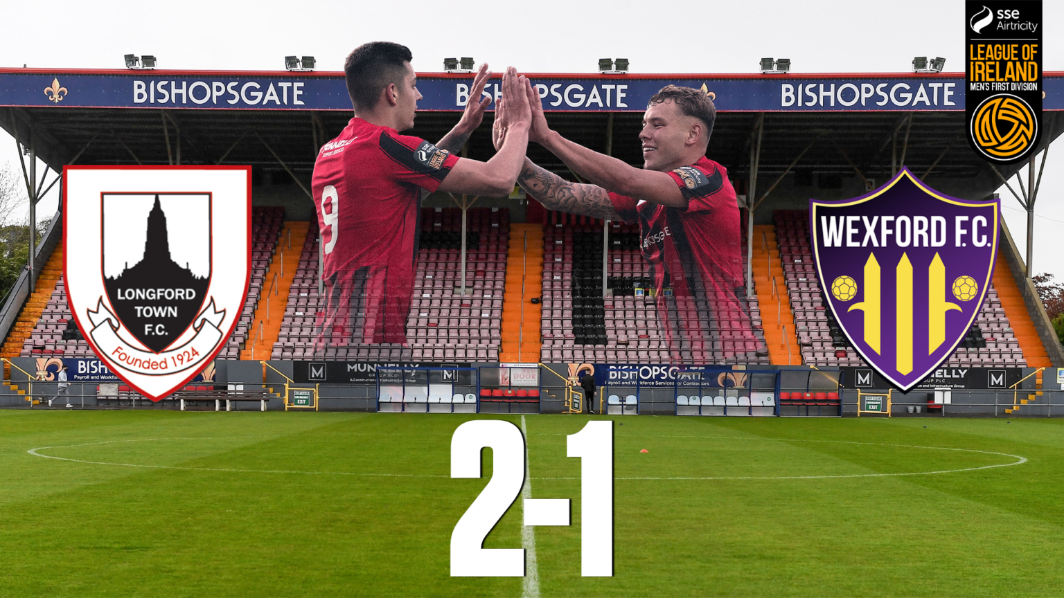 Results | Longford Town 2-1 Wexford FC – Longford Town FC
