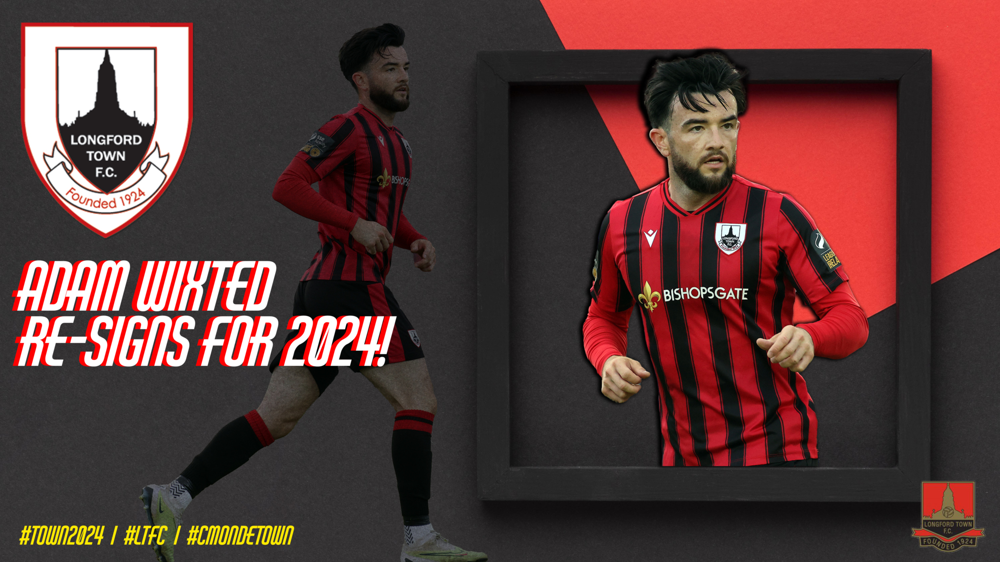 Adam Wixted Re-Signs for 2024! – Longford Town FC