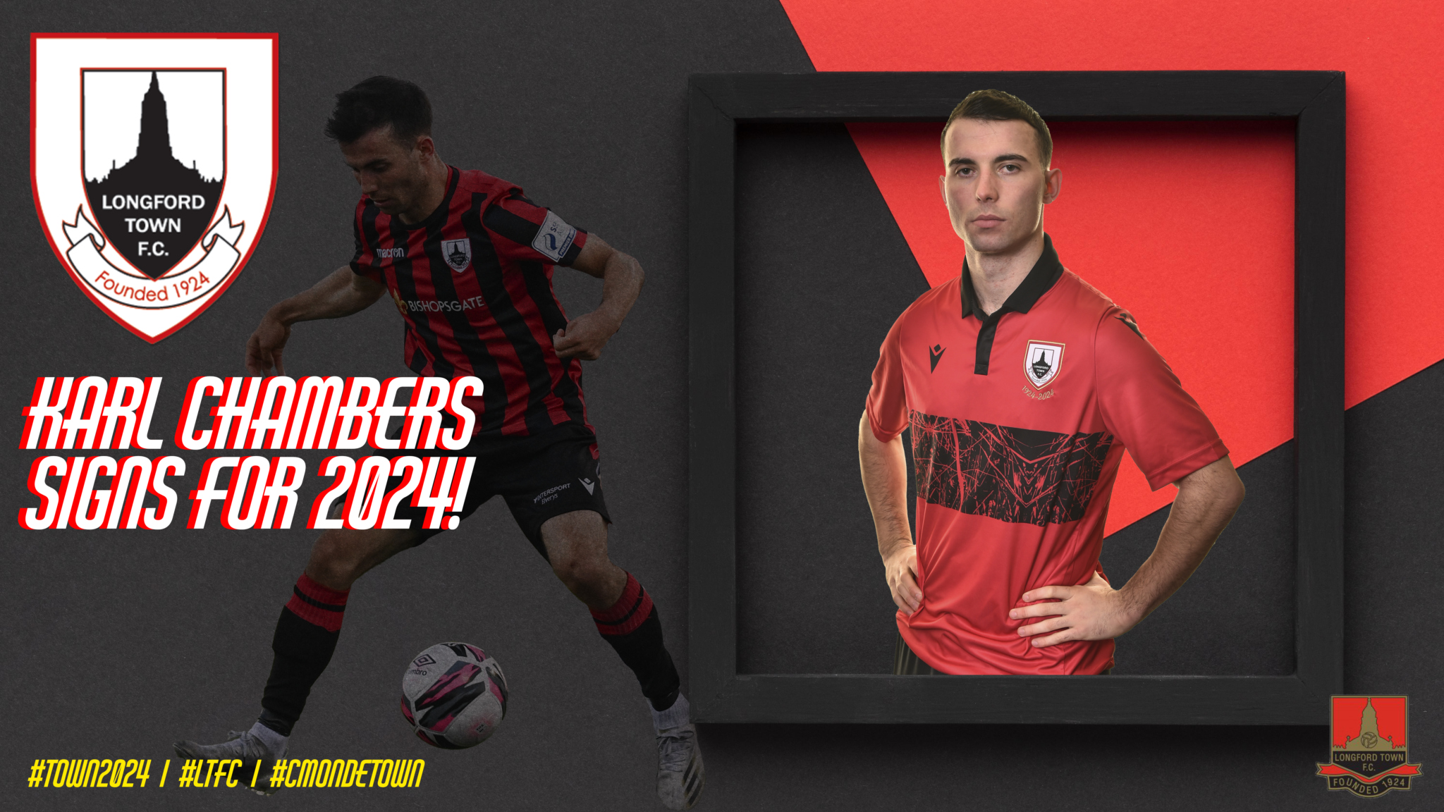 Karl Chambers Signs for 2024! – Longford Town FC
