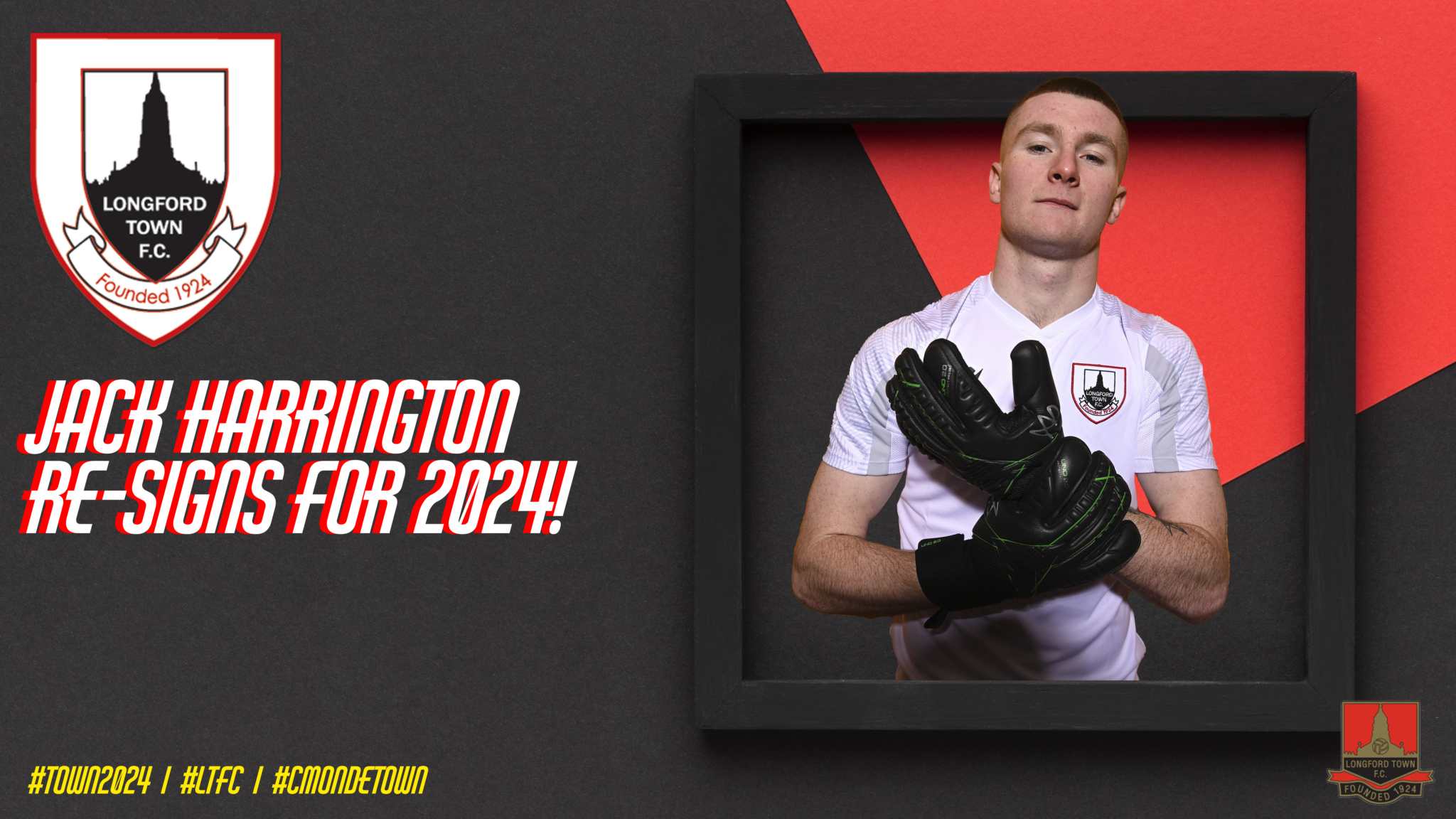 Jack Harrington Re-Signs for 2024! – Longford Town FC