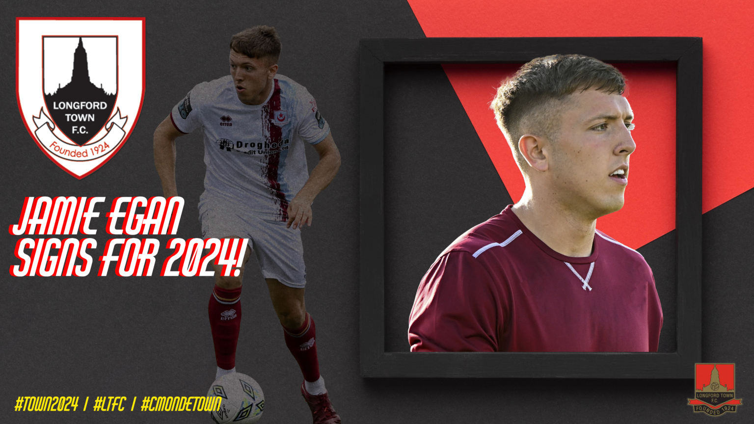 Jamie Egan Signs for 2024! – Longford Town FC