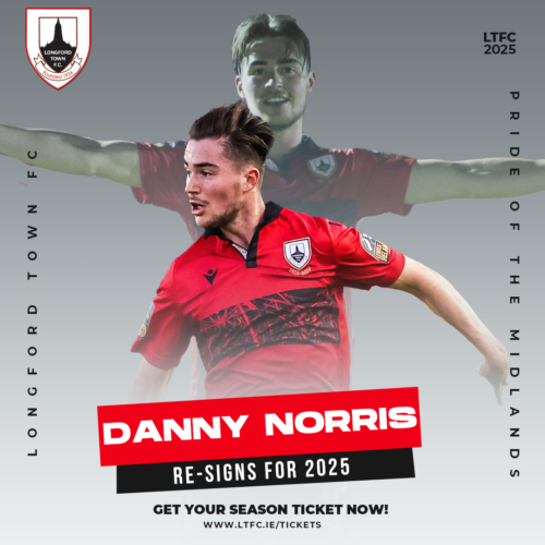 Danny Norris Re-Signs for 2025! – Longford Town FC