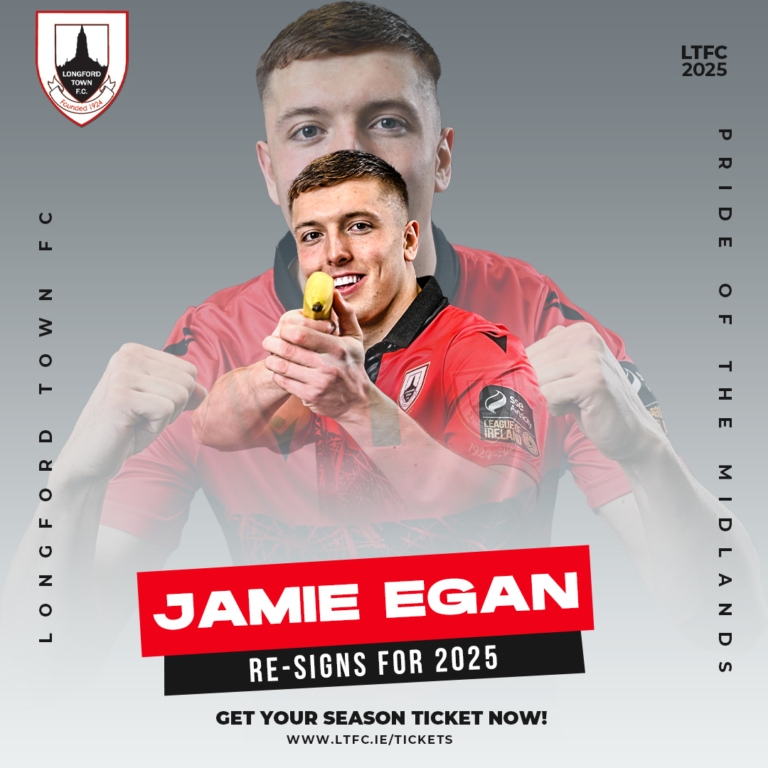 Jamie Egan Re-Signs for 2025! – Longford Town FC
