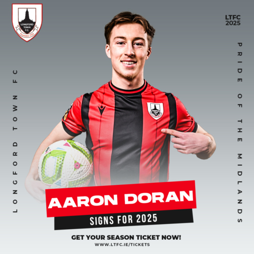 Aaron Doran Signs for 2025! – Longford Town FC